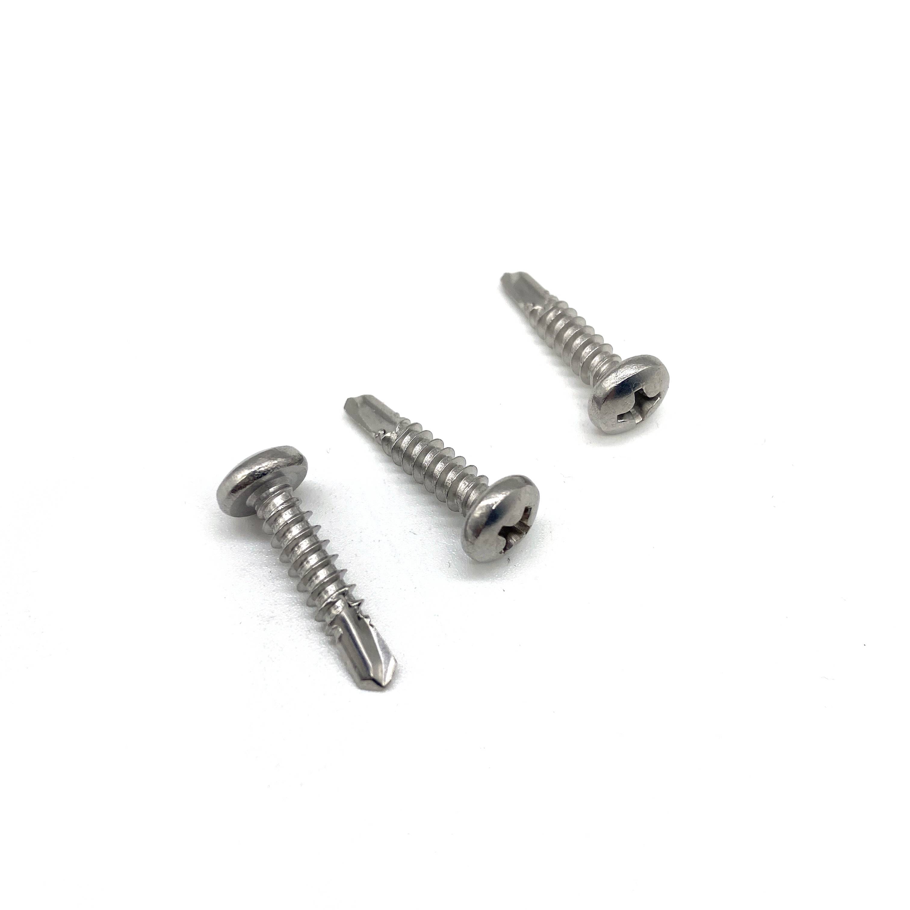 Stainless Cross Recessed Pan Head Philips Drive Self Drilling Screw ...