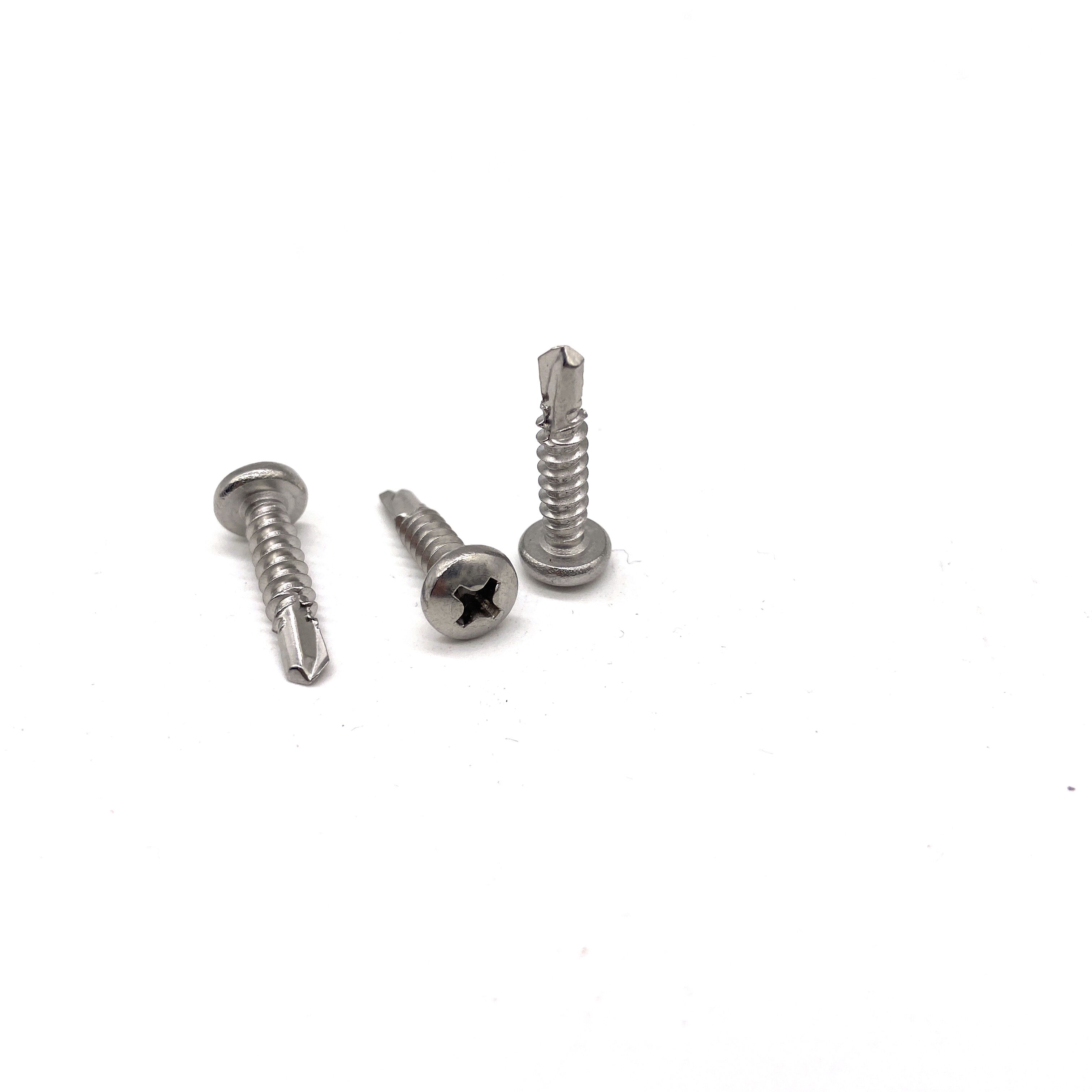 Stainless Cross Recessed Pan Head Philips Drive Self Drilling Screw ...